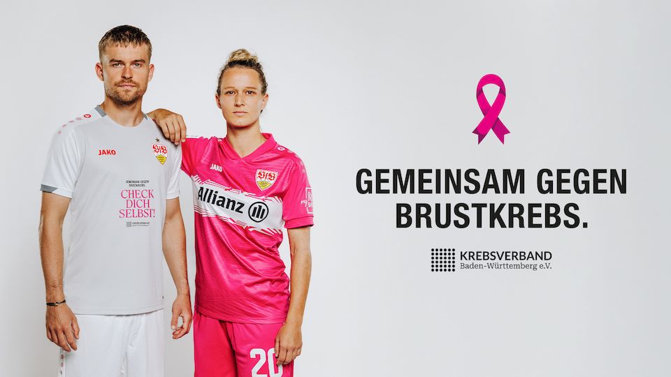 VfB Stuttgart | Gemeinsame Zeichen gegen Brustkrebs