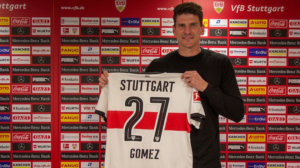 VfB Stuttgart | Mario Gomez Vertragsunterschrift