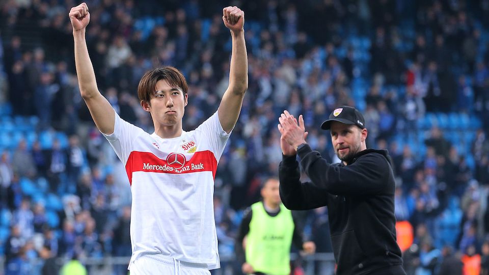 VfB Stuttgart | Hiroki Ito vor VfB Stuttgart-Borussia Dortmund 2223