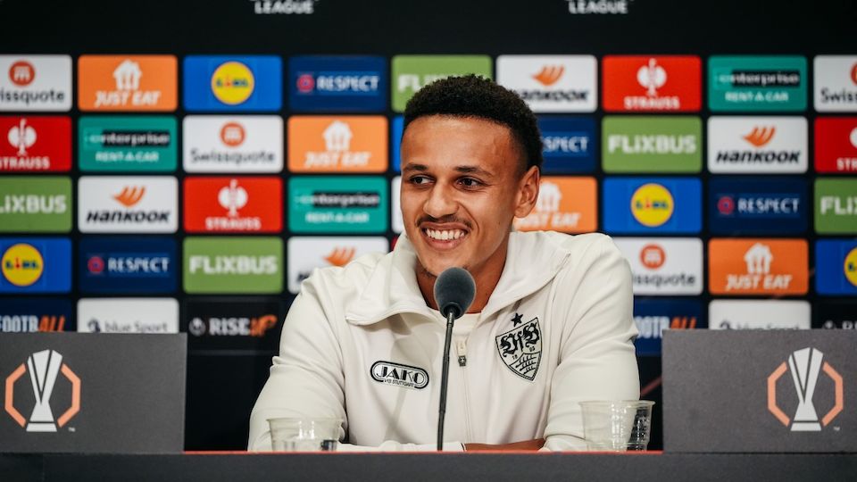 VfB Stuttgart | Luca Jaquez vor dem Spiel in Basel